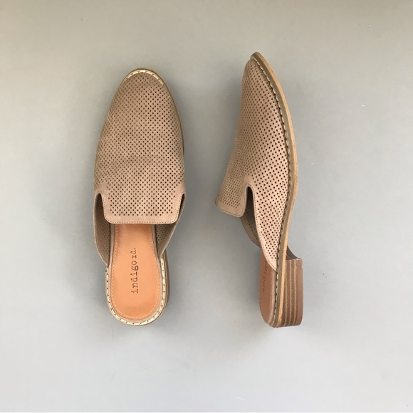 Indigo | Shoes | Indigo Rd Hayze Faux Suede Perforated Slip In Slides ...